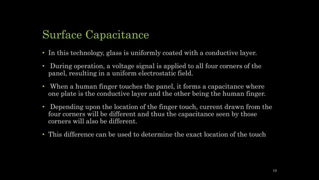 Capacitive sensing technology | PPTX