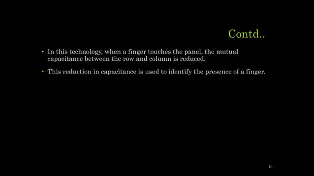 Capacitive sensing technology | PPTX