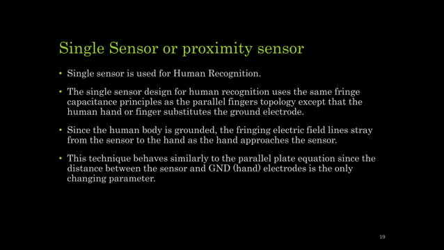 Capacitive sensing technology | PPTX