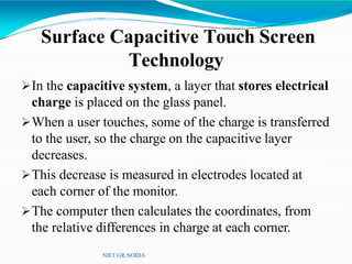 Capacitive touchscreen physic project touch screen | PPTX