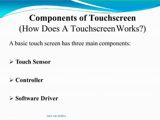 Capacitive touchscreen physic project touch screen | PPTX