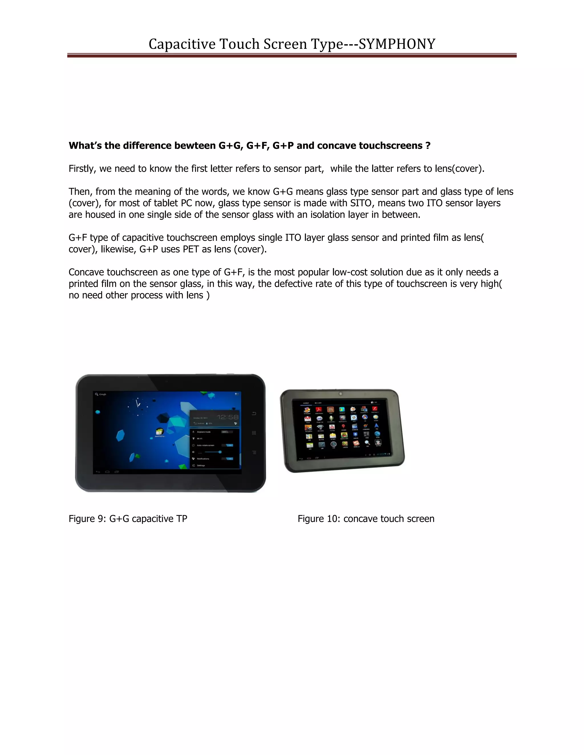 Capacitive touch technology | PDF