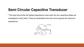 CAPACITIVE TRANSDUCERS powerpoint presentation | PPT