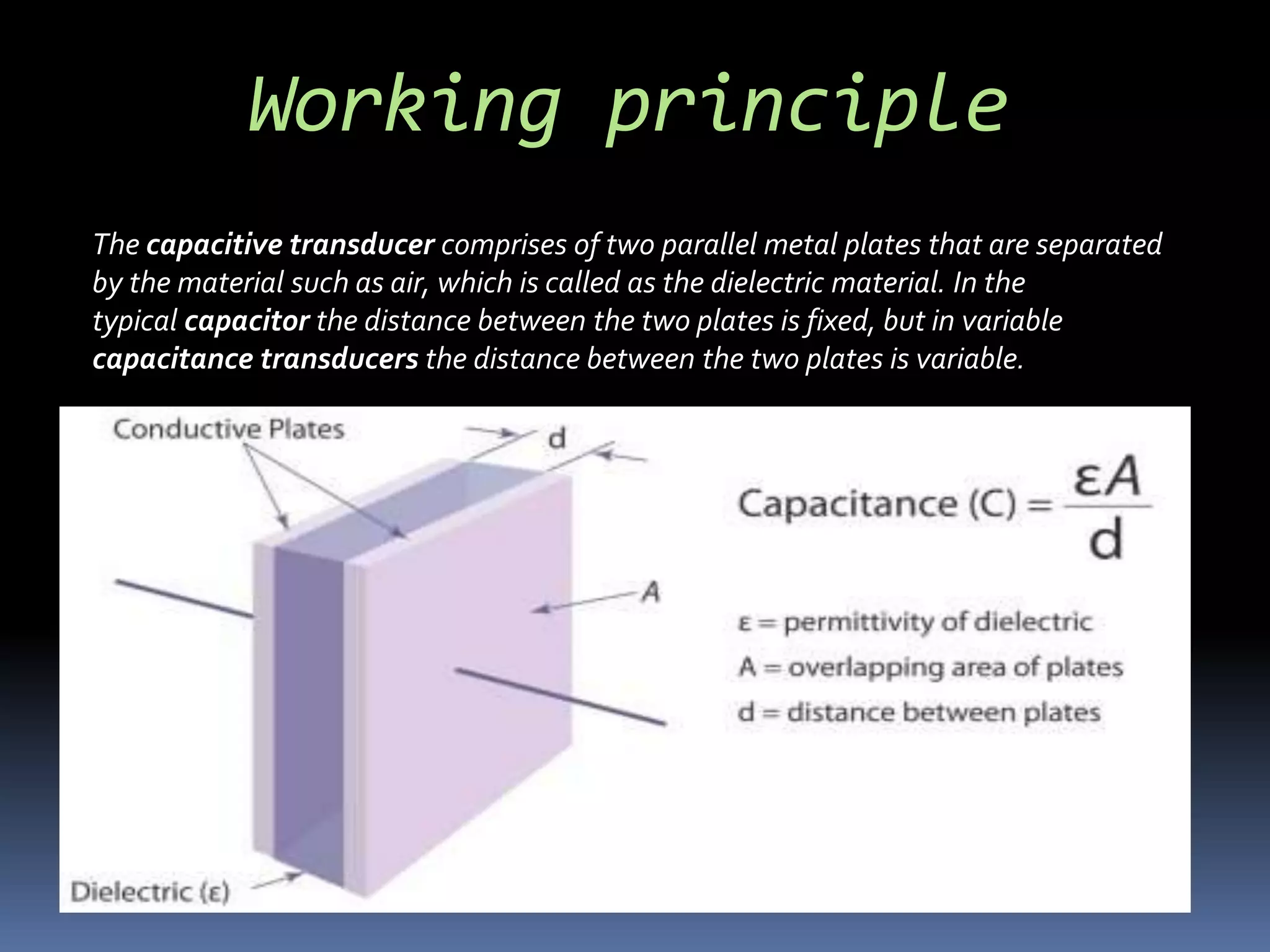 Capacitive Type Transducer | PPTX