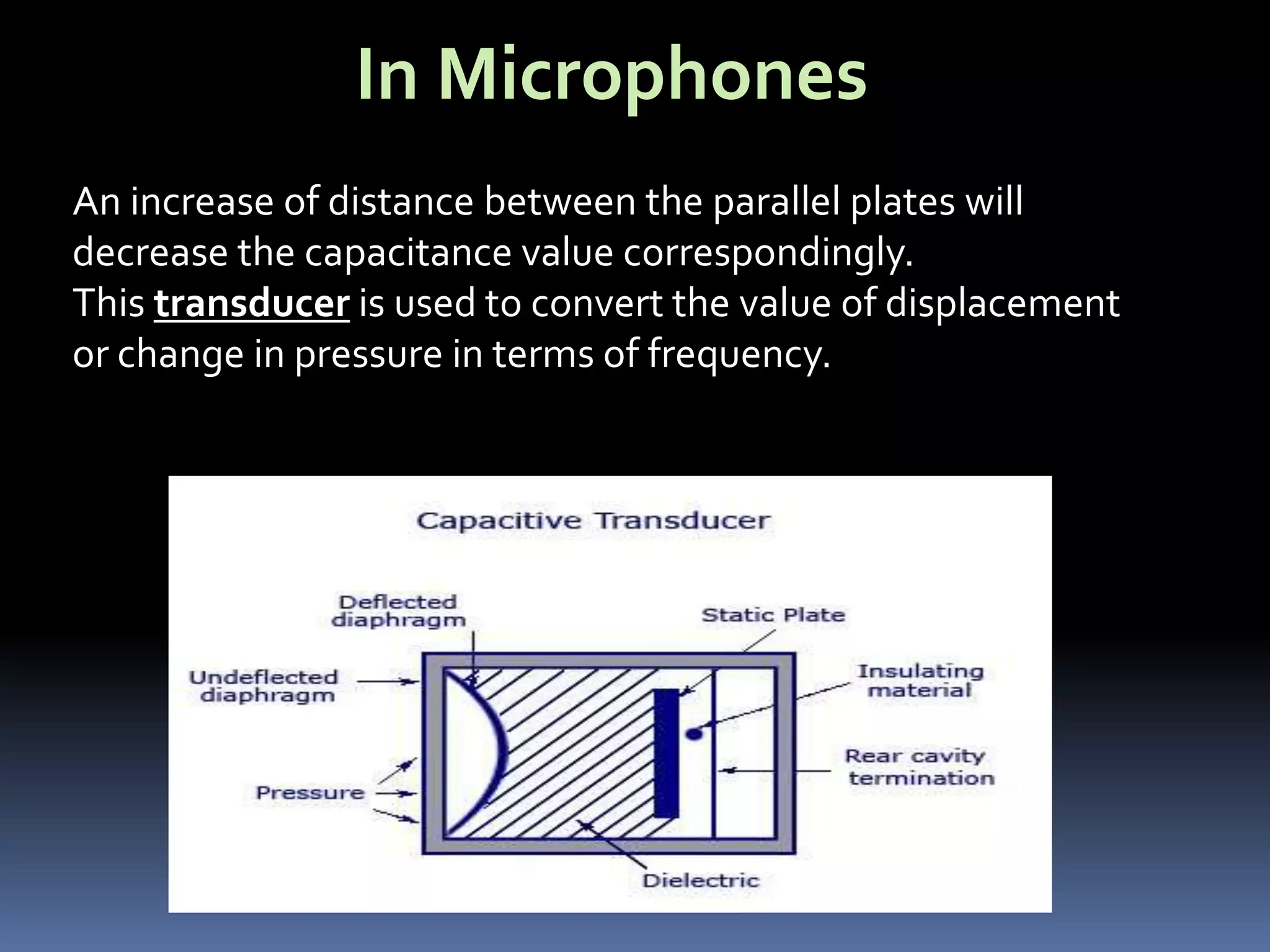 Capacitive Type Transducer | PPTX