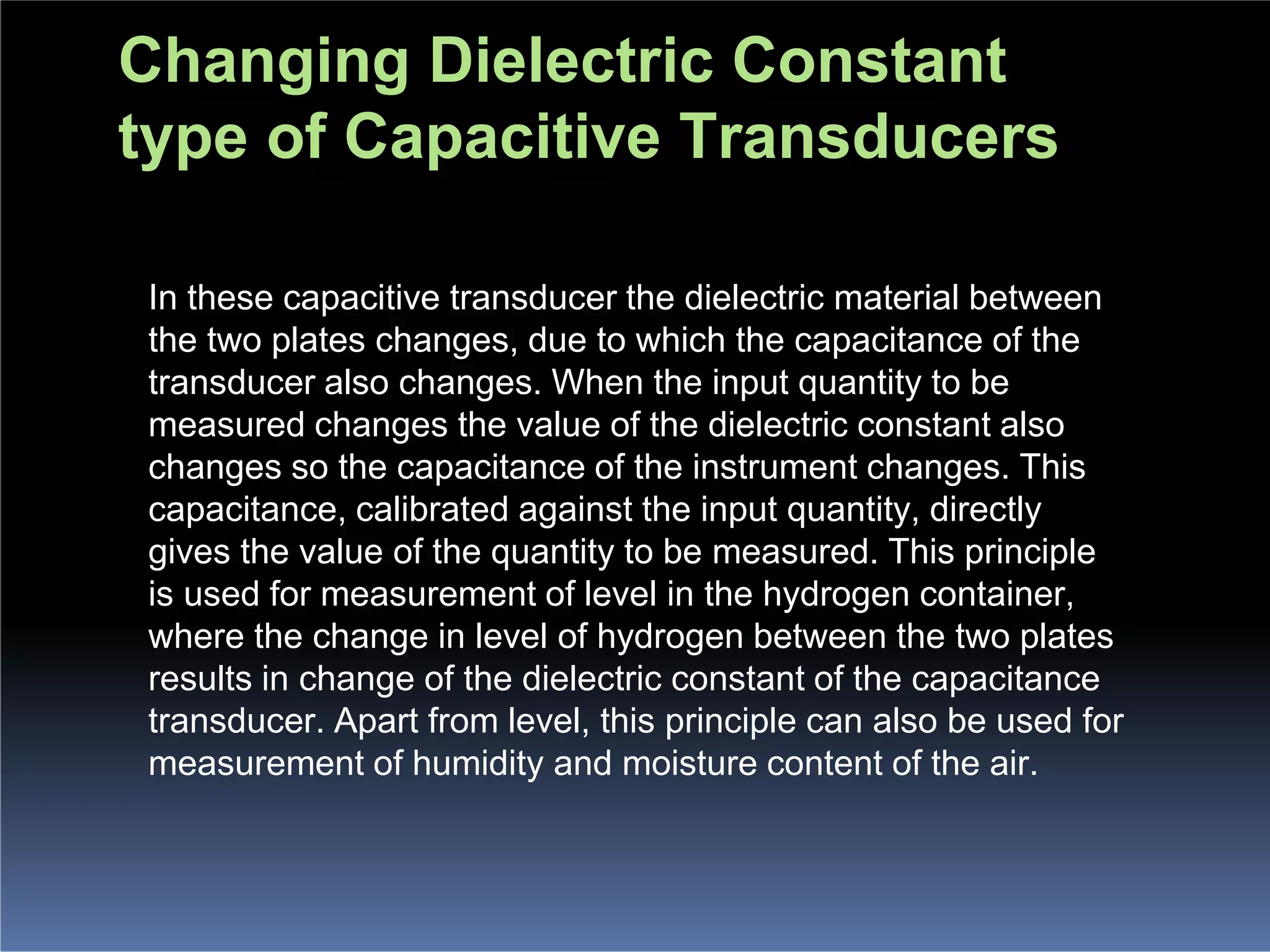 Capacitive type transducers | PPTX