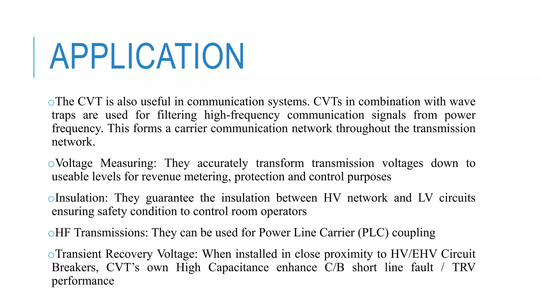 Capacitive Voltage Transformer 1 Pptx Computer Networking Computing