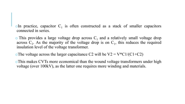 Capacitive voltage transformer (1) | PPTX | Computer Networking | Computing