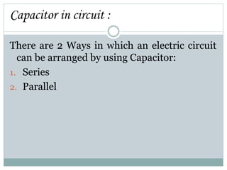 Capacitor | PPTX