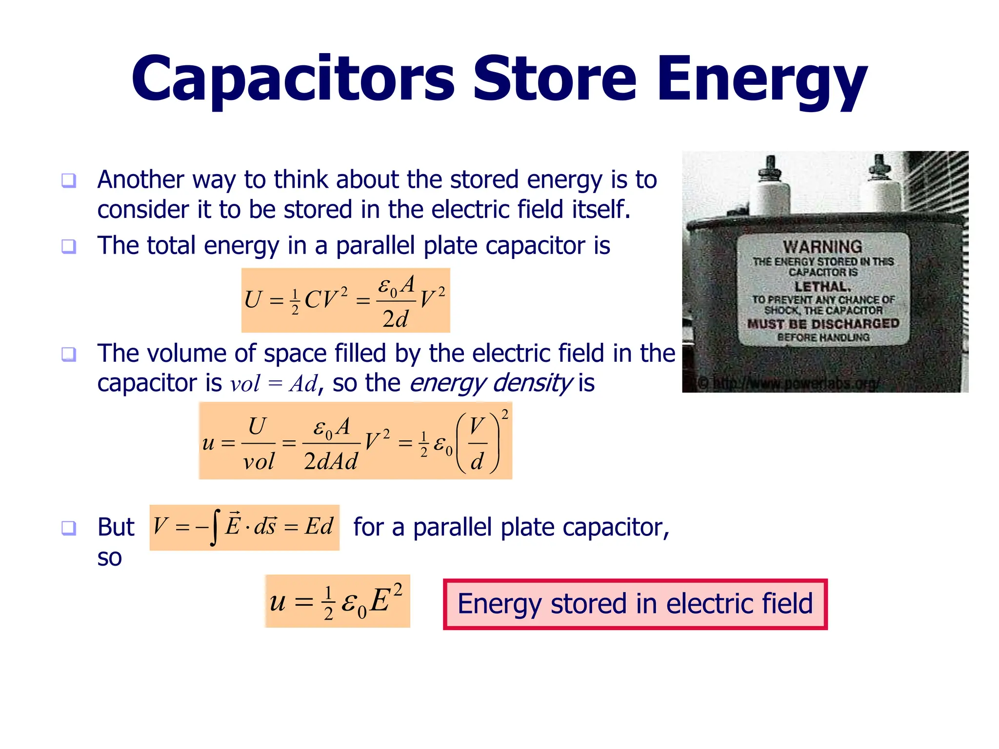 Capacitor: Principle and Types of Capacitors | PPT