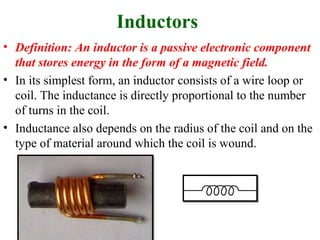 Capacitor inductor lectures & presentation | PPT