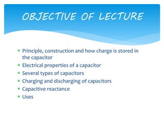 Capacitor aka condenser | PPTX