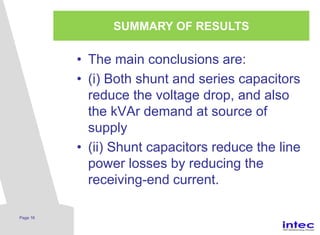Capacitor installation and re conductoring | PPT