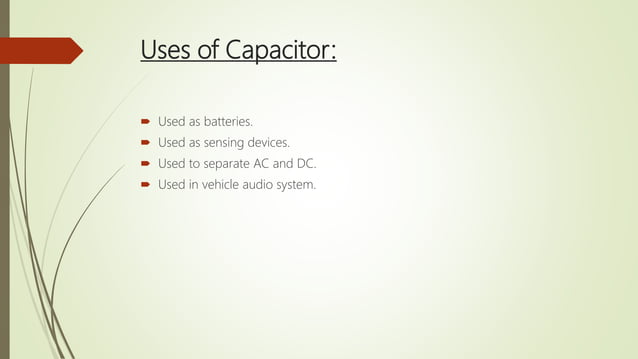 Capacitor Presentation | PPTX | Chemistry | Science