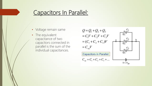 Capacitor Presentation | PPTX | Chemistry | Science