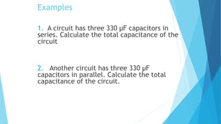 Capacitors | PPTX