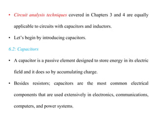 Capacitors and inductors linear circuit analysis | PDF