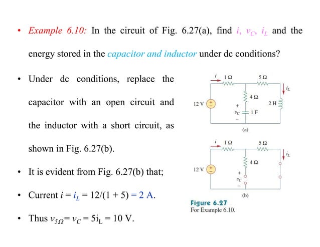 Capacitors and inductors linear circuit analysis | PPT | Free Download