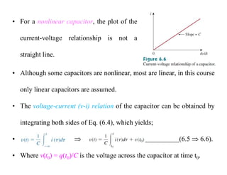 Capacitors and inductors linear circuit analysis | PDF