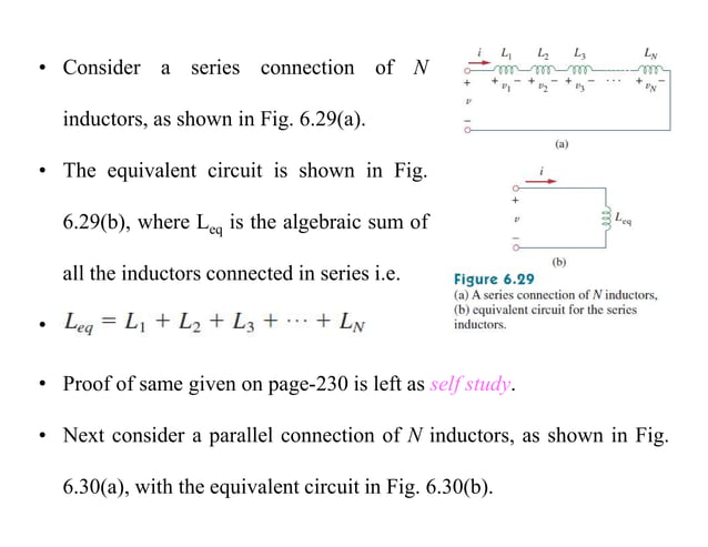 Capacitors and inductors linear circuit analysis