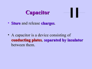 Materi Capacitors untuk pembelajaran secara mandiri | PPT