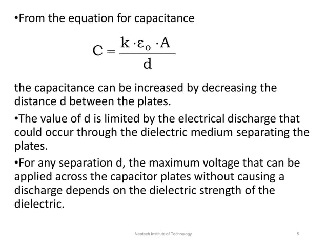 capacitors with dielectrics.pptxxxxxxxxxx | PPT