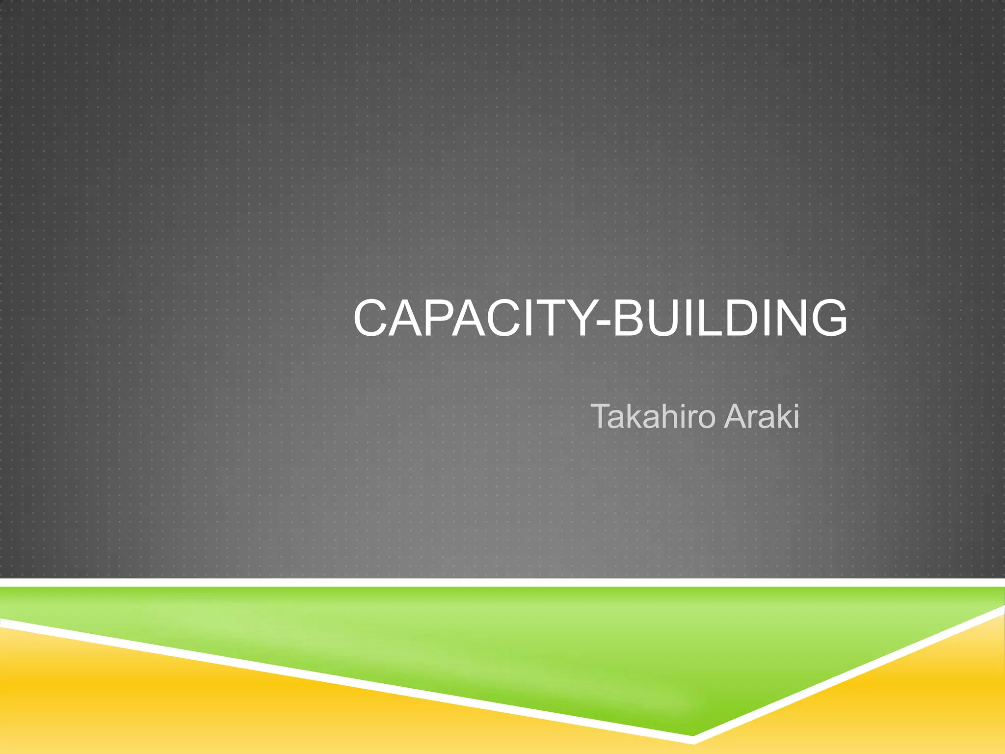 Capacity building | PPT