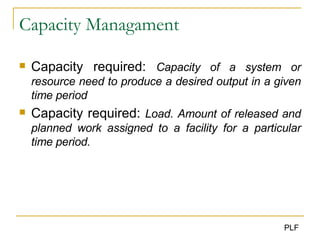 Capacity Management | PPT