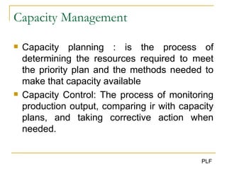 Capacity Management | PPT
