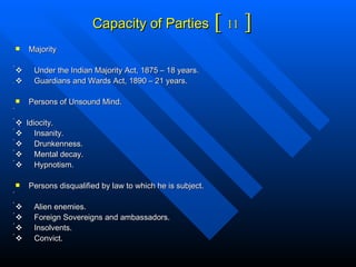 Capacity Of Parties To Enter In To Contract | PPT | Mental Health ...