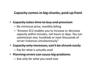 Capacity Planning for Cloud Computing | PDF