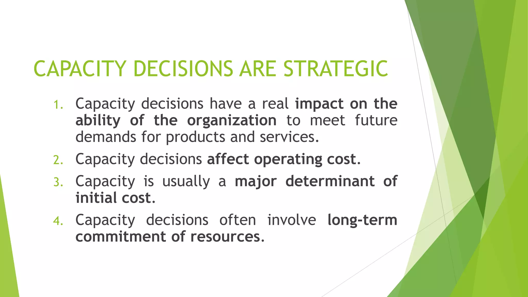 Capacity Planning for Products and Services | PPTX