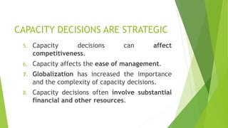 Capacity Planning for Products and Services | PPTX