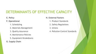 Capacity Planning for Products and Services | PPTX