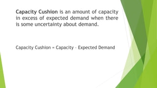 Capacity Planning for Products and Services | PPTX