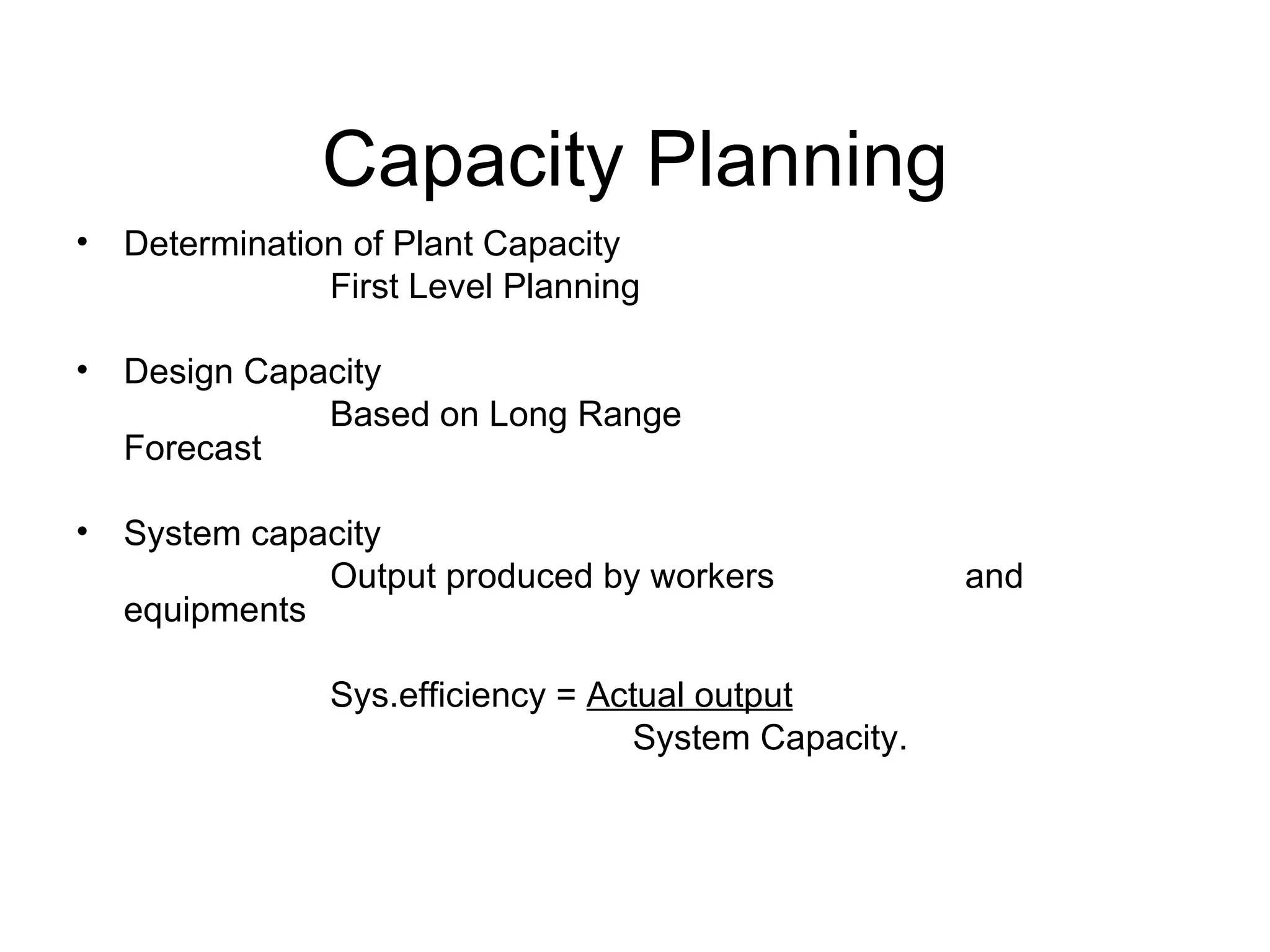 Capacity Requirement Planning | PPT