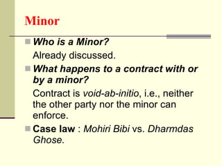 Capacity To Contract | PPT | Adoption and Fostering | Parenting