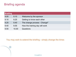 Capacity2 - Briefing and Facilitation training slides | PPT