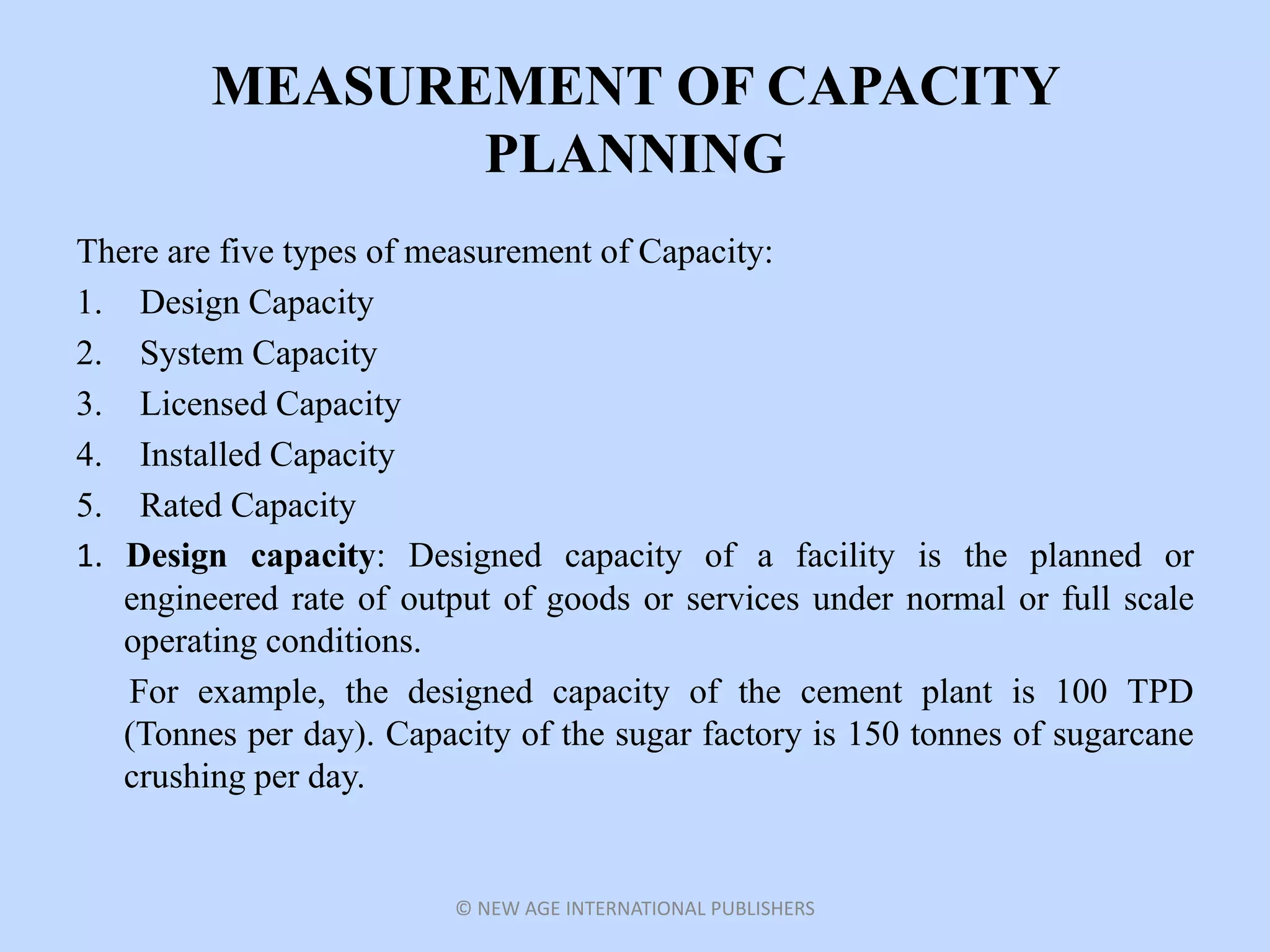 CAPACITY & AGGREGATE PLANNING | PPTX