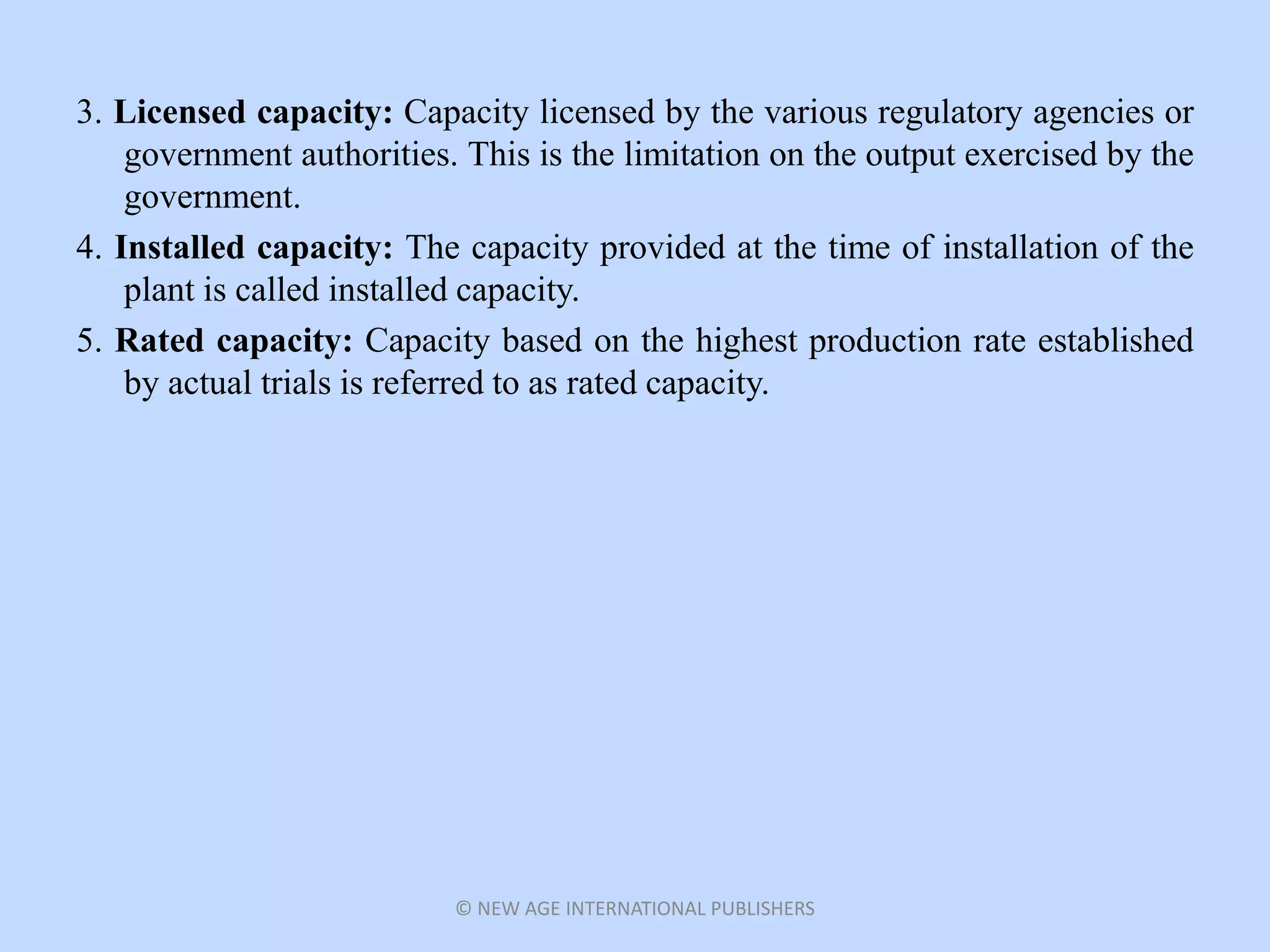 CAPACITY & AGGREGATE PLANNING | PPTX