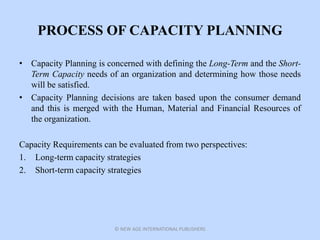 CAPACITY & AGGREGATE PLANNING | PPTX