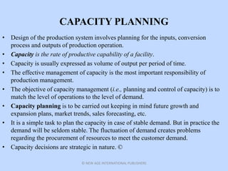 CAPACITY & AGGREGATE PLANNING | PPTX