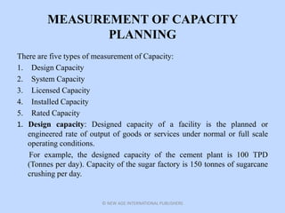 CAPACITY & AGGREGATE PLANNING | PPTX