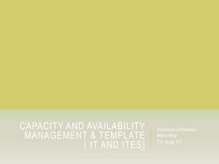 Capacity and availability management (CMMI SVC 1.3 PA) Explained | PPTX