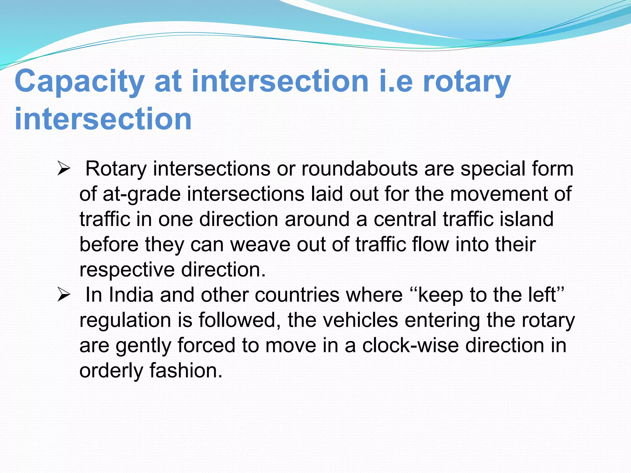 Capacity at intresection | PPTX