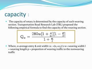Capacity at intresection | PPTX | Travel