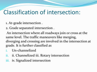 Capacity at intresection | PPTX | Travel