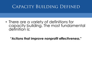 Partner Training: Capacity Building | PPT