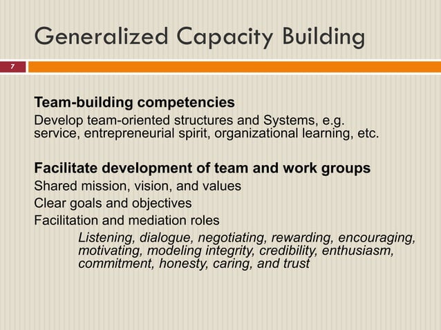 Capacity building | PPT