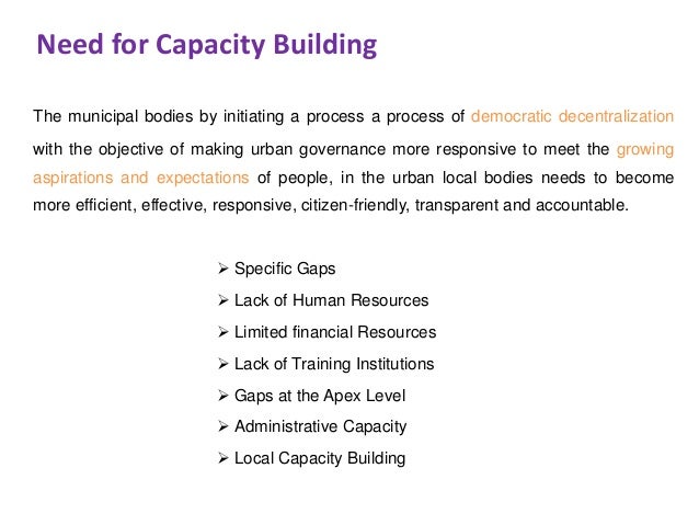 Capacity building